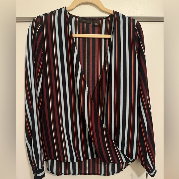 Halogen | Tops | Nwt Halogen Striped Wrap Top | Poshmark